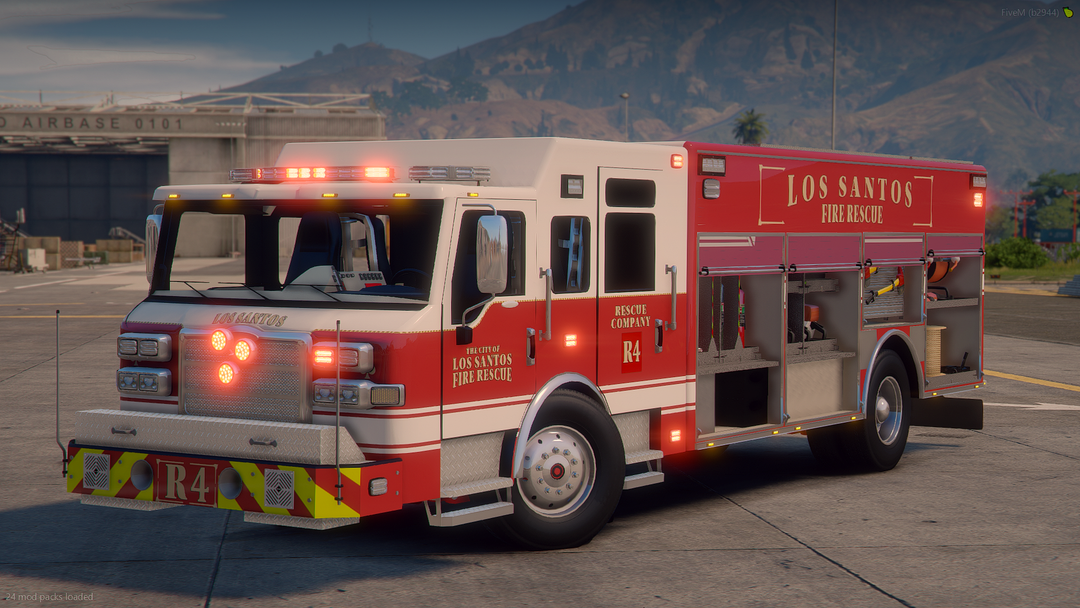 Velocity Single Axle Rescue Fire Truck [ULC] – JA Designs FiveM