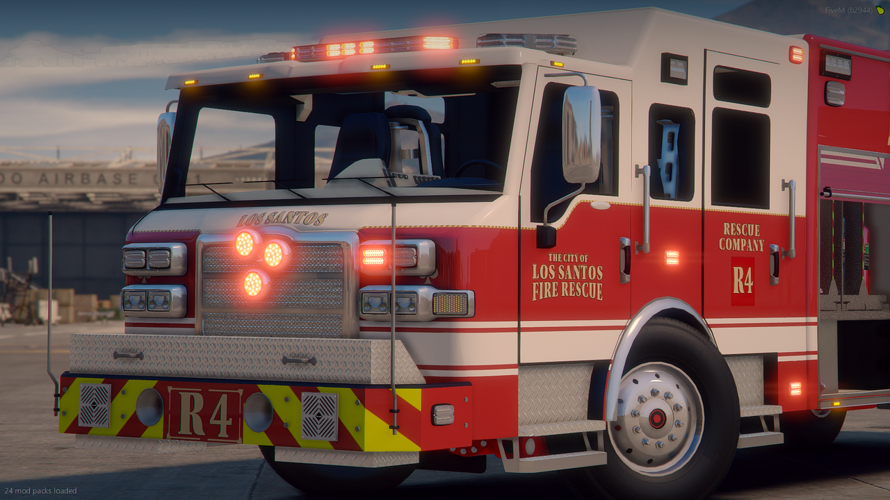 Velocity Single Axle Rescue Fire Truck [ULC] – JA Designs FiveM