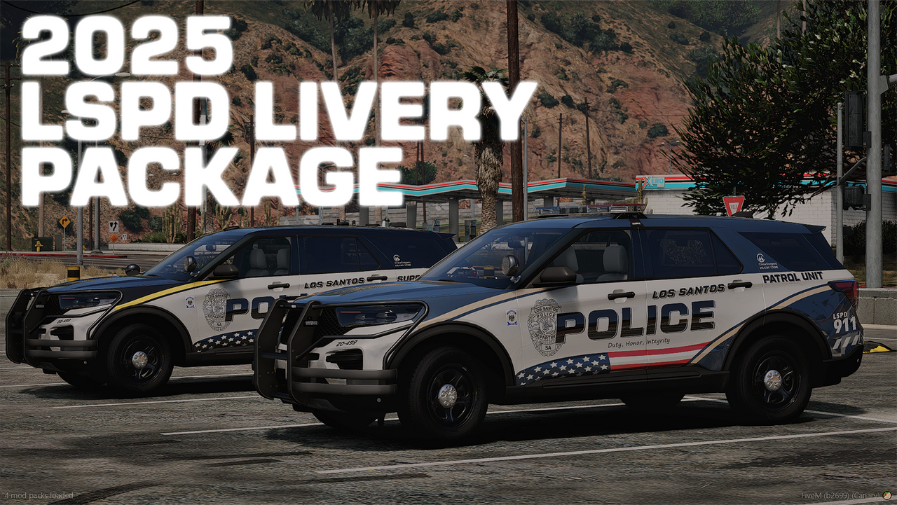 2025 LSPD Livery Package – JA Designs FiveM