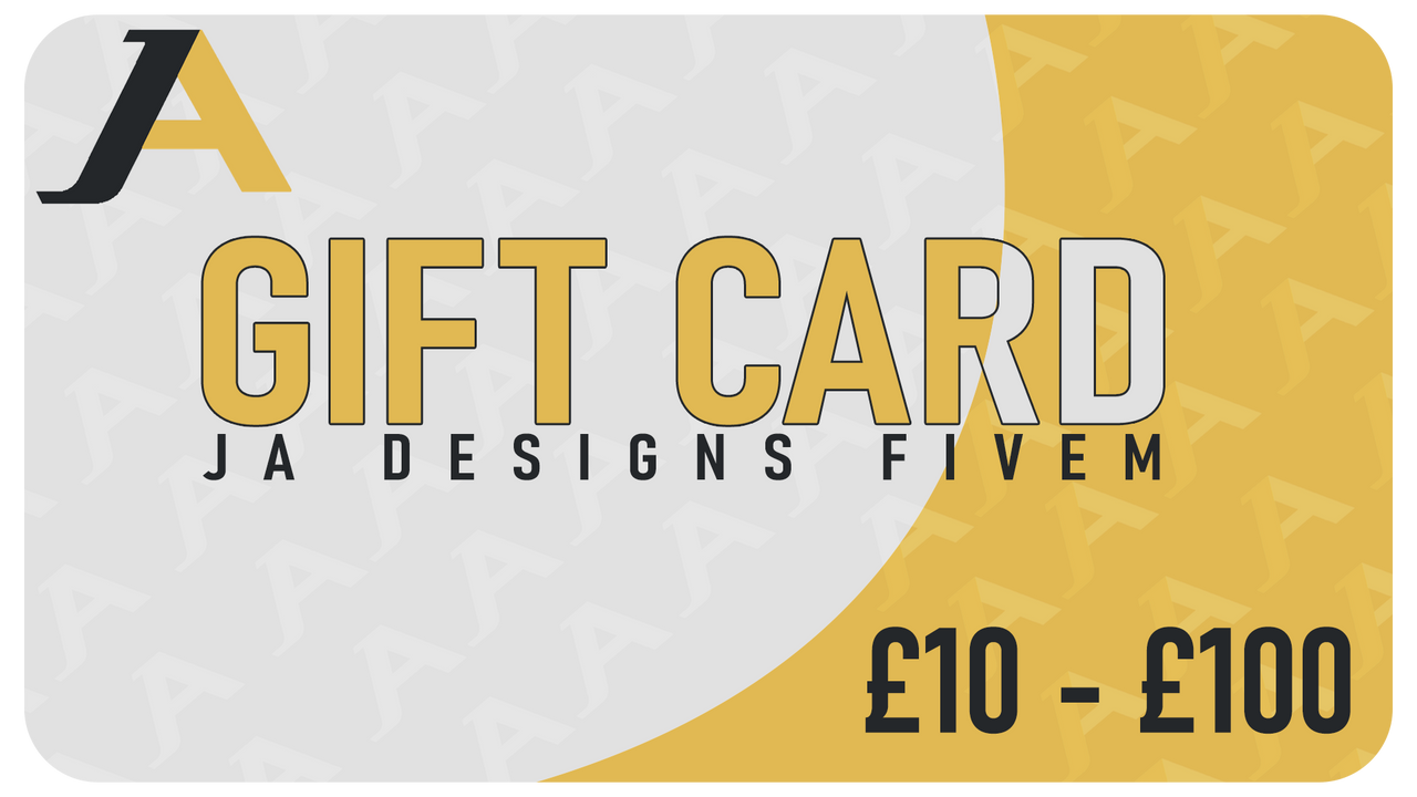 Gift Card – JA Designs FiveM