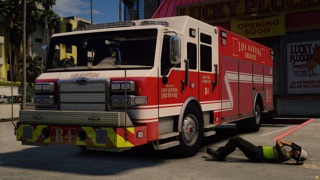 Velocity Single Axle Rescue Fire Truck [ULC] – JA Designs FiveM
