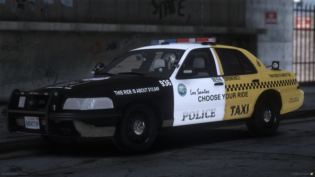 Police-Taxi Livery Package – JA Designs FiveM